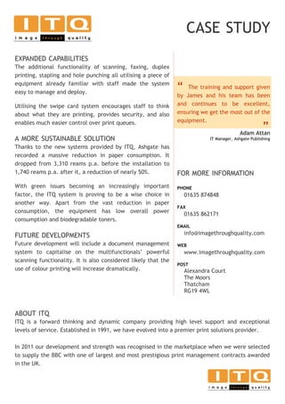 Case Study Ashgate Publishing | PDF