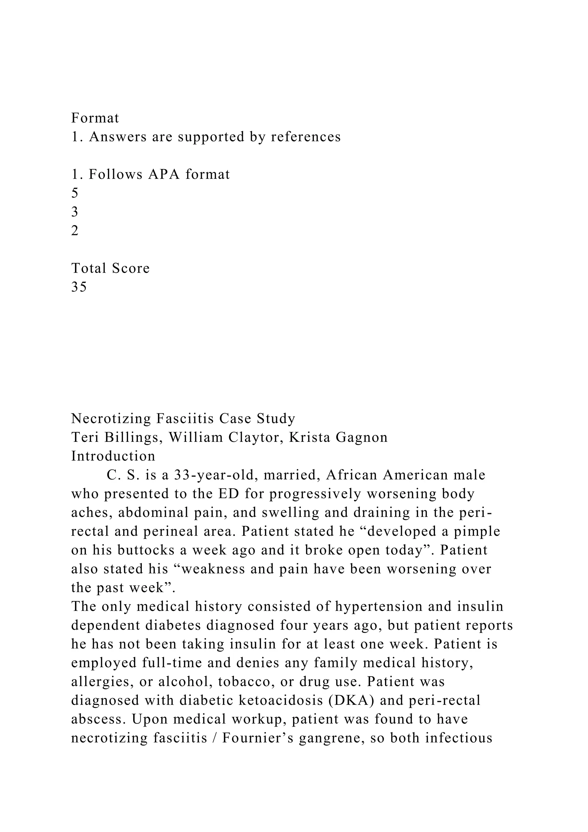 Case Study Assignment for Unit IIIPurpose The purpose of th.docx