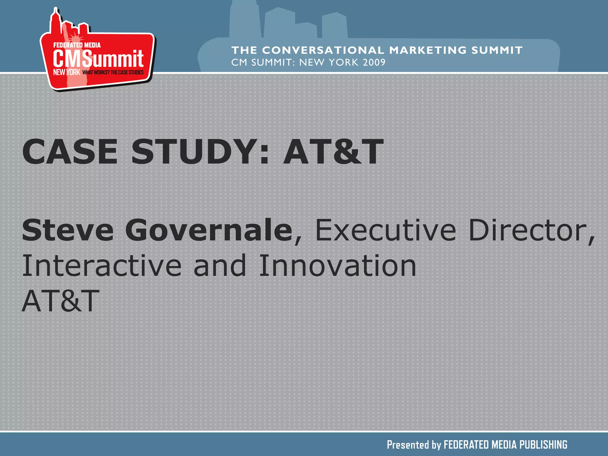 Case Study At&T | PPT