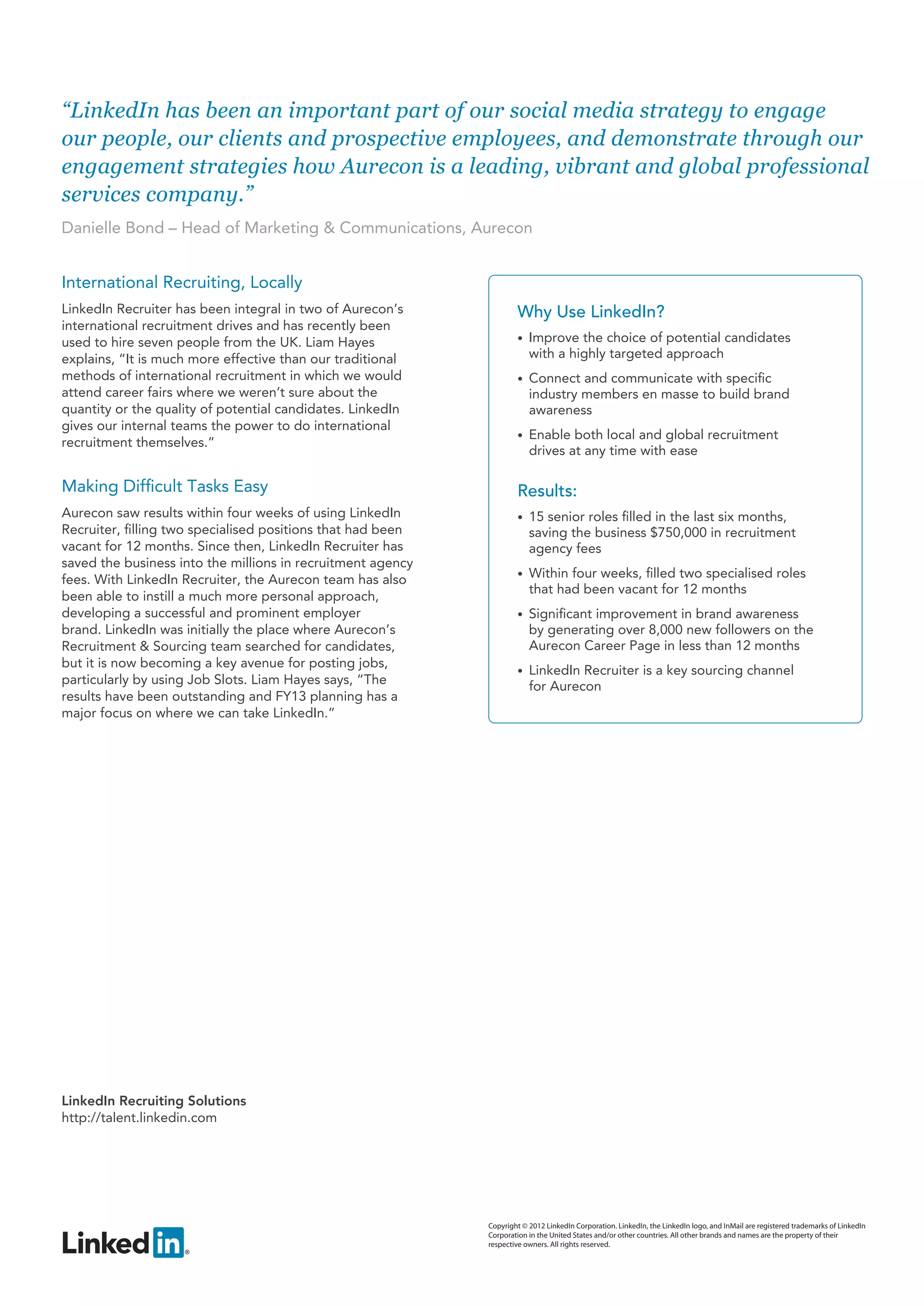 Aurecon Case Study | PDF