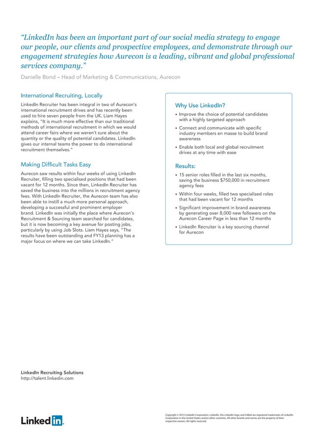 Aurecon Case Study | PDF