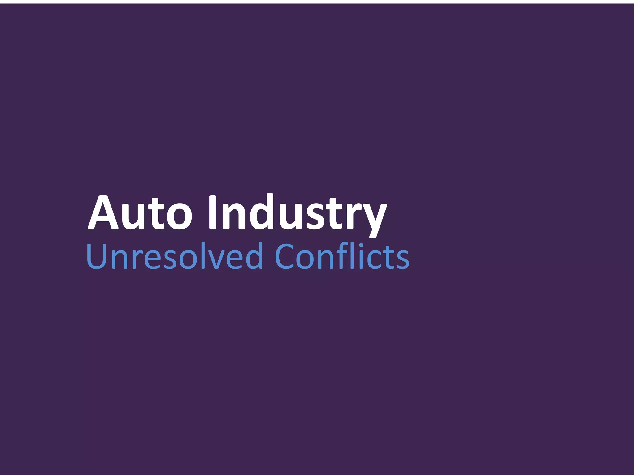 Auto Industry Case Study | PPTX