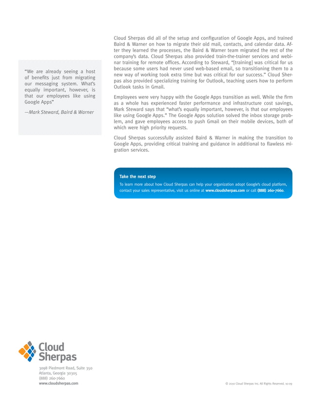 Case Study Baird Warner | PDF