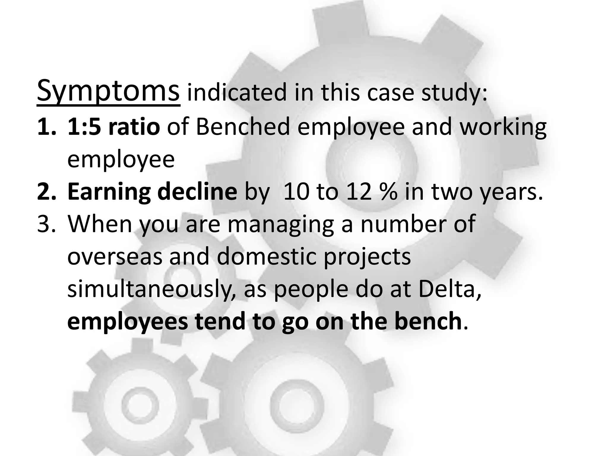 Casestudy: The Case of bench management | PPTX