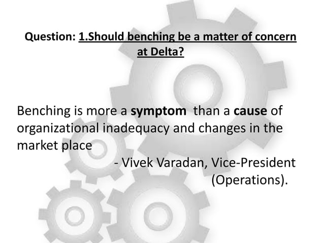 Casestudy: The Case of bench management | PPT