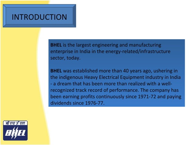 Case study bhel sj | PPT