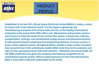 Case study bhel sj | PPT