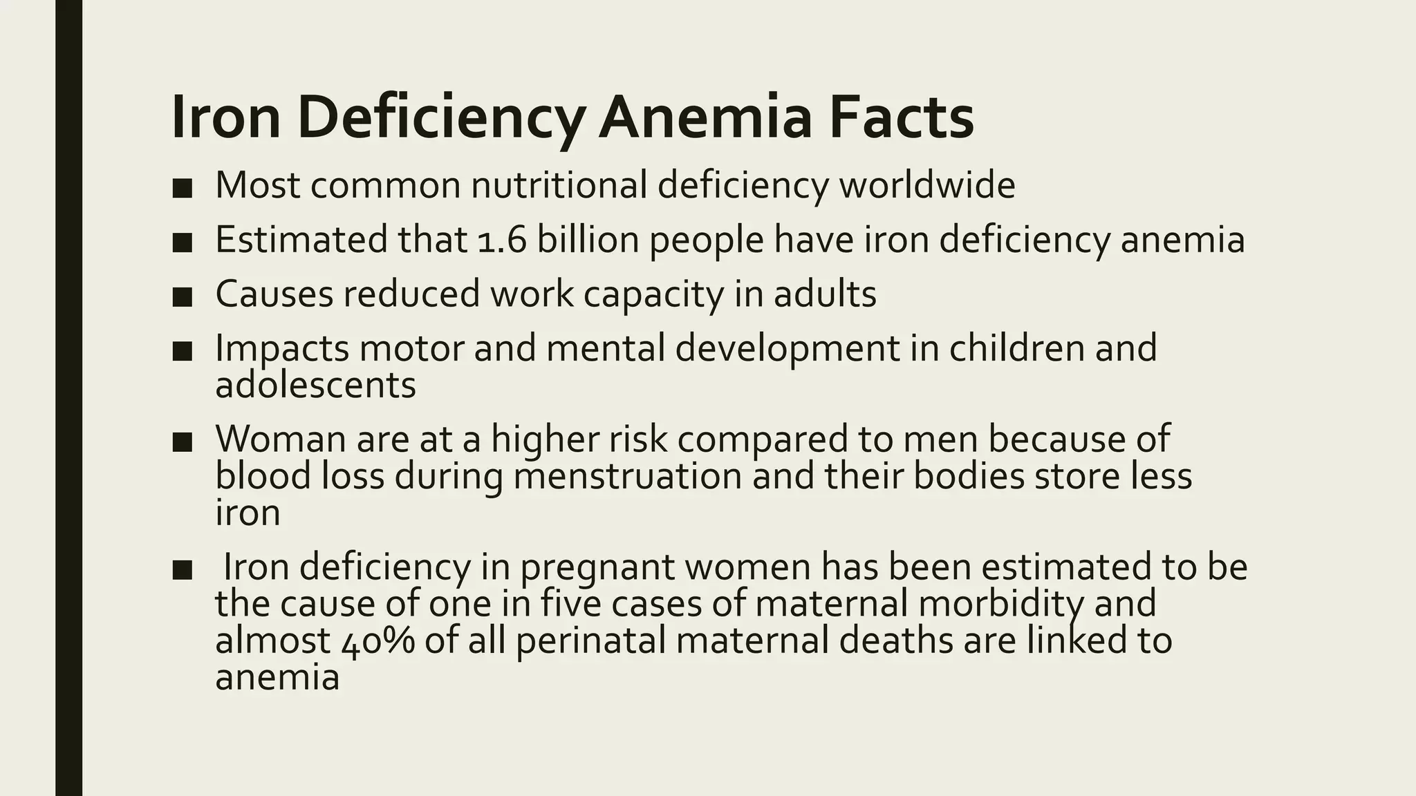 Case Study - Iron Deficiency Anemia | PPTX