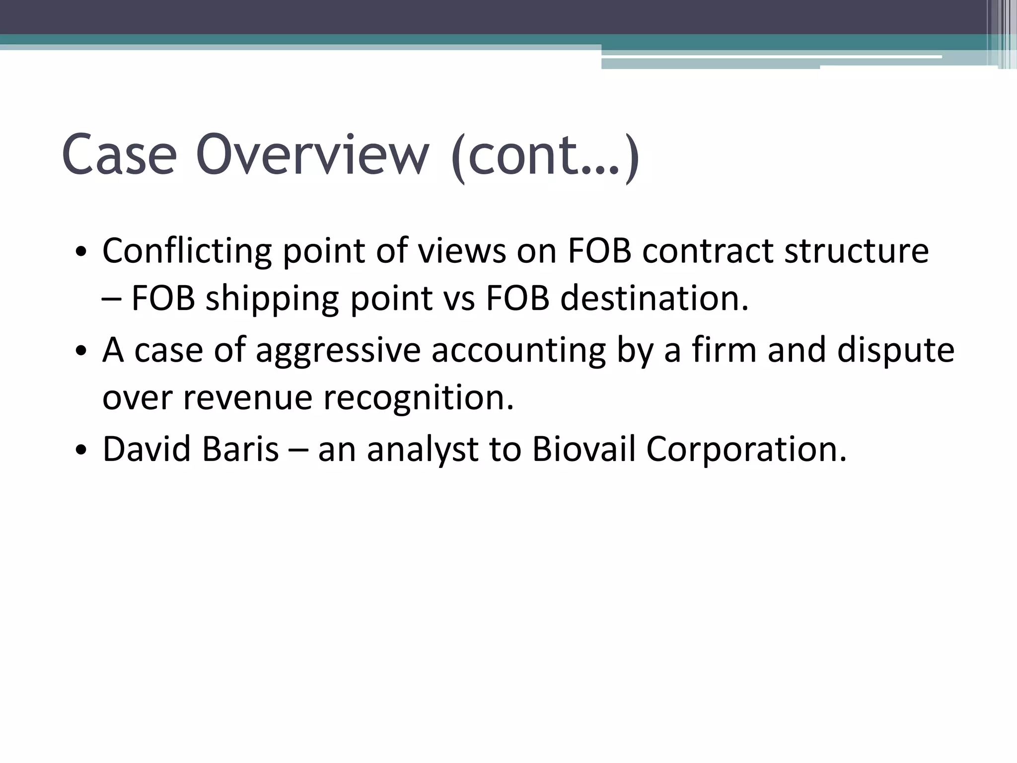 Case study biovail | PPTX