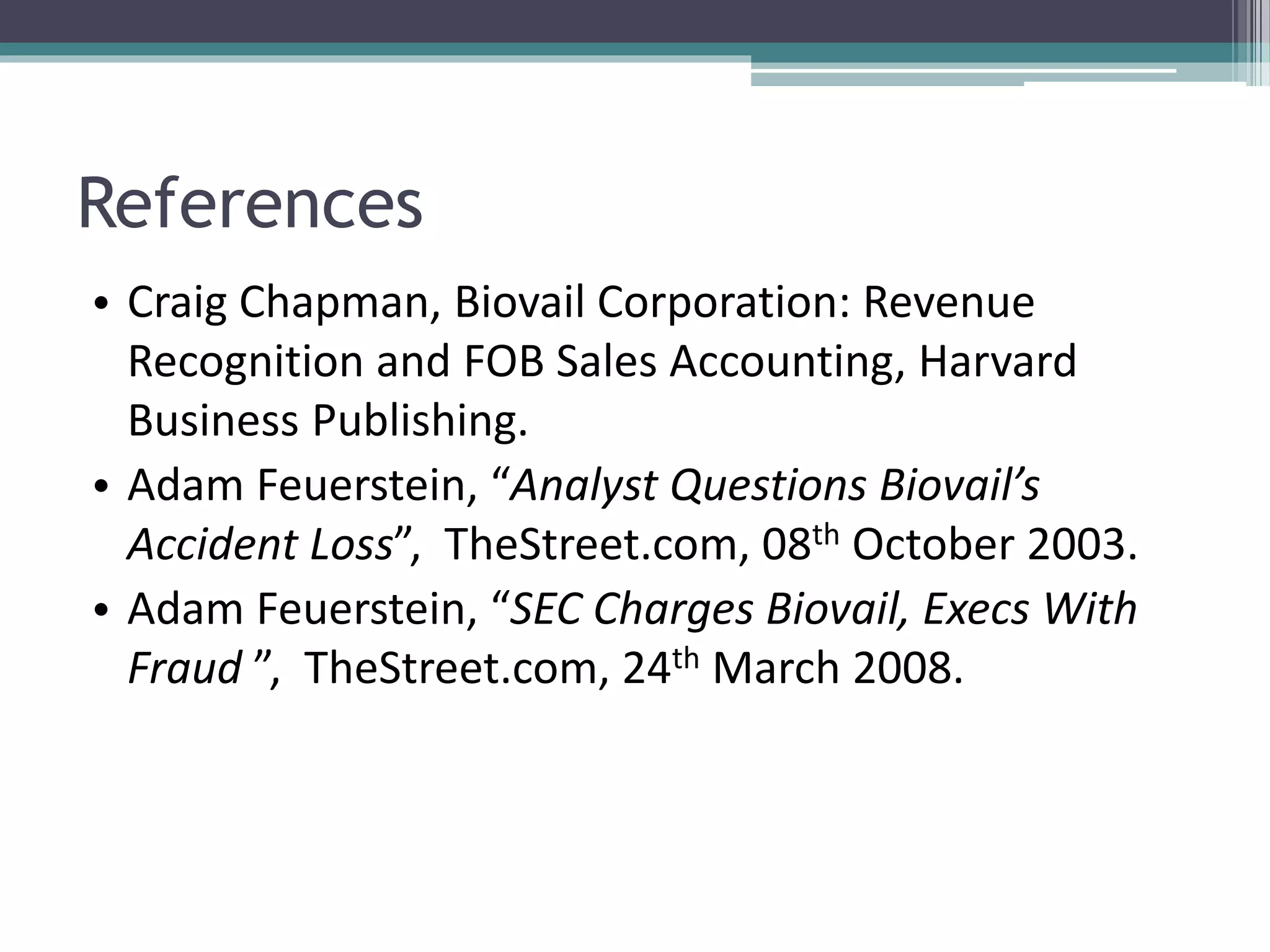 Case study biovail | PPTX