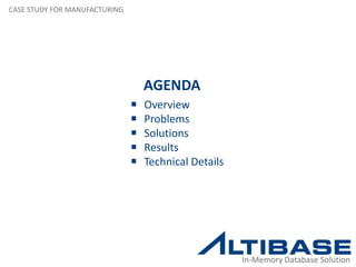 In-Memory Database Solutions for BISTel - Equipment Engineering System ...