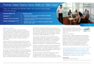 Case study Blitz Days APX | PPT