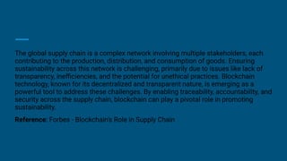 Case Study_ Blockchain Technology for Sustainable Supply Chain Management.pdf | Business ...