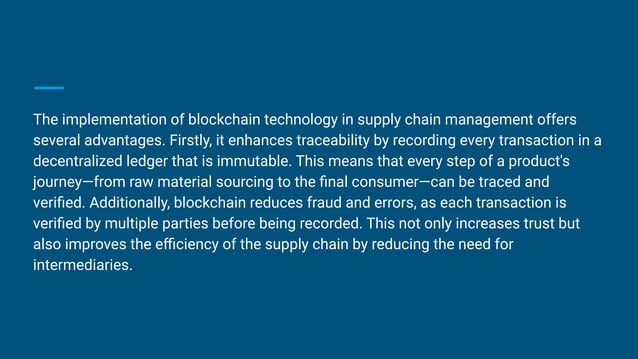 Case Study_ Blockchain Technology for Sustainable Supply Chain Management.pdf | Business ...