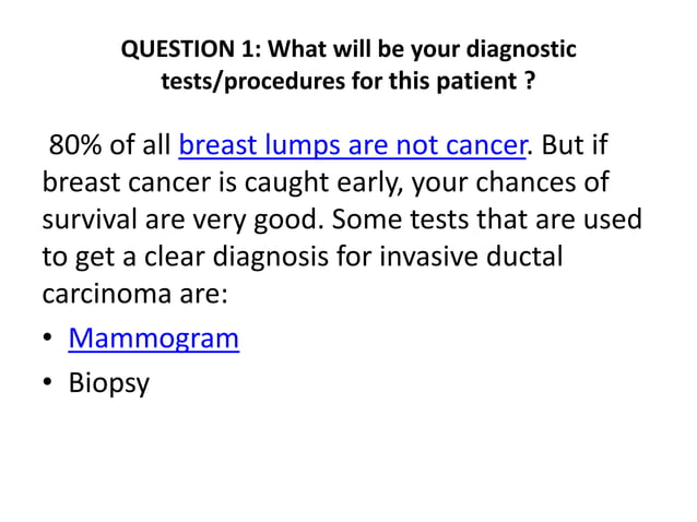 Case study breast cancer | PPTX