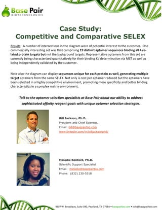 Base Pair Case Study: Competitive and Comparative SELEX | PDF