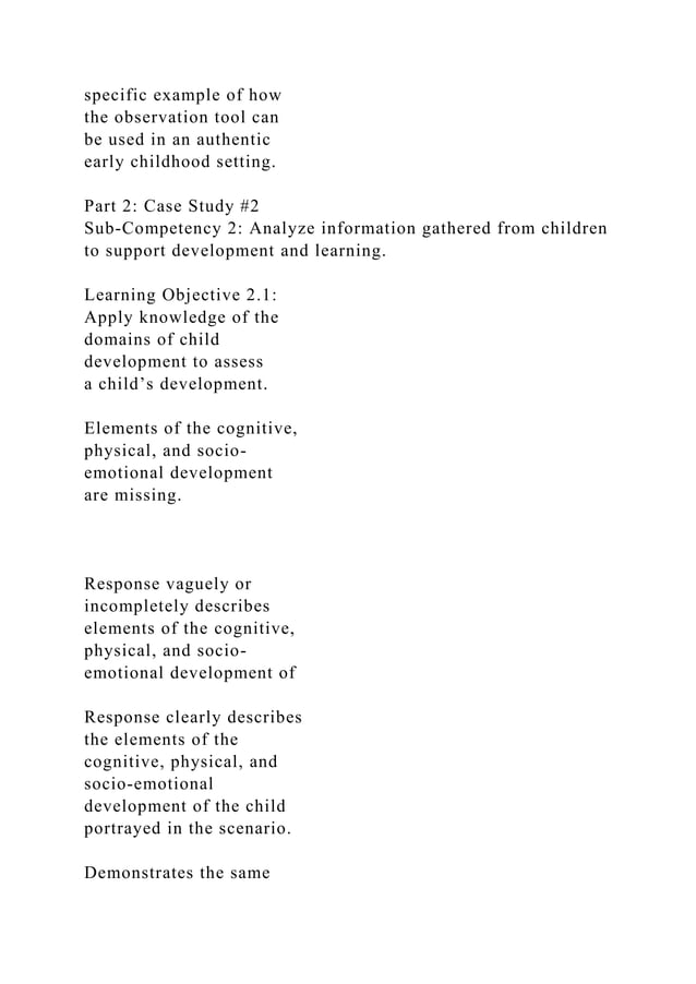 Case Study CD005 Observing, Documenting, and AssessingThis Ass.docx