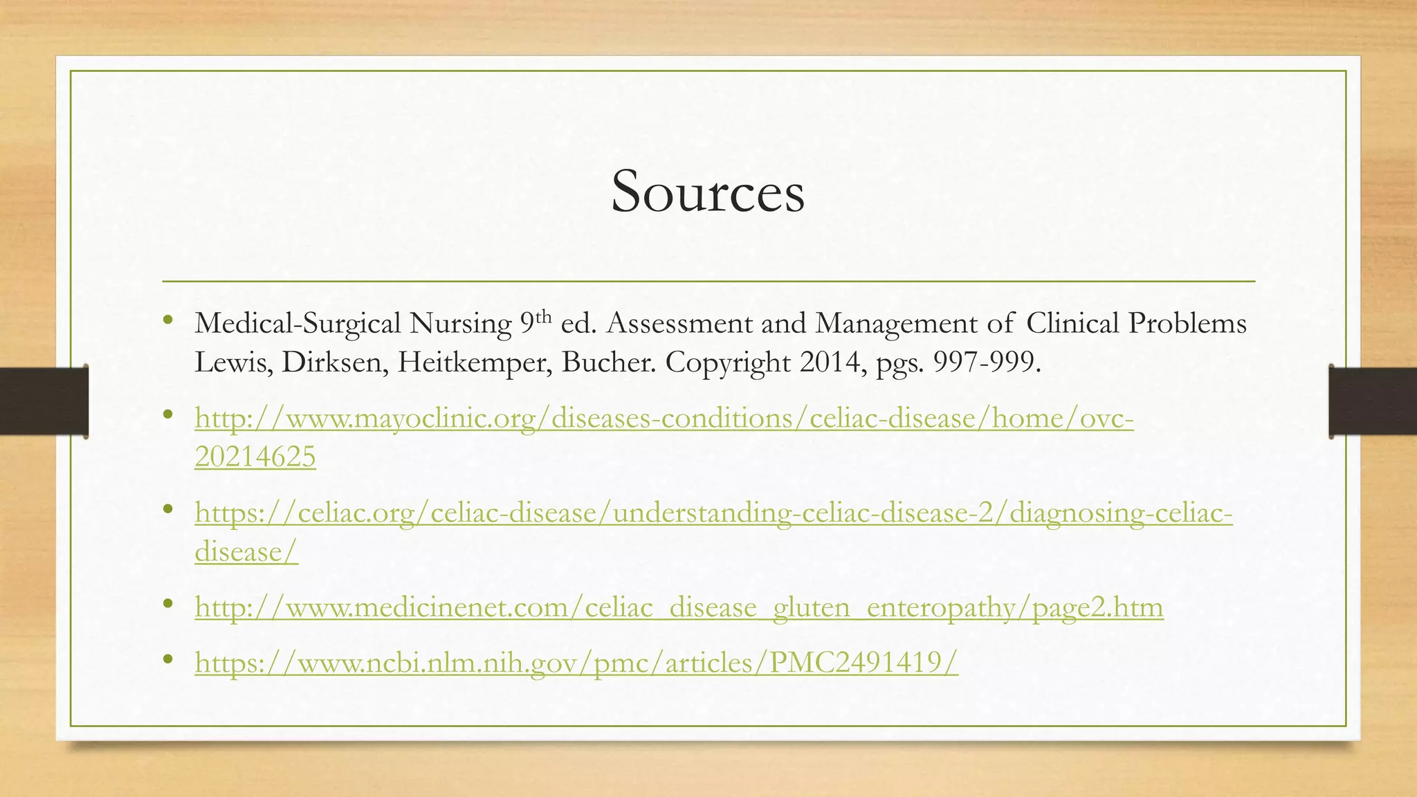 Case study: Celiac disease | PPTX