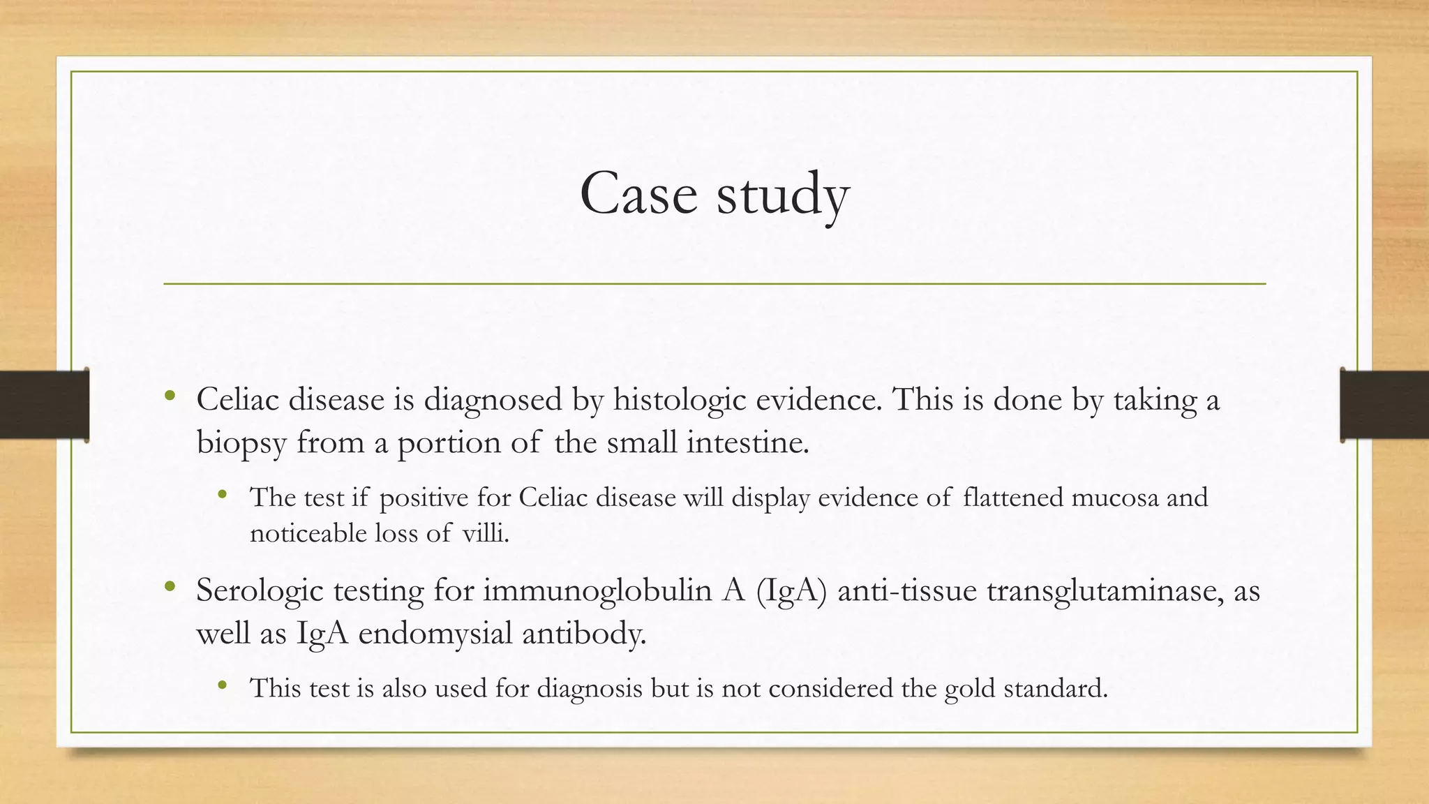 Case study: Celiac disease | PPTX