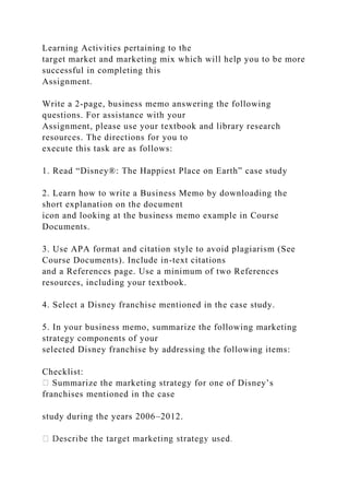 Case studYChapter 2In 2006, Disney’s Pixar released the .docx