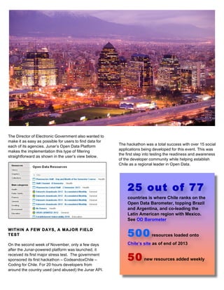 JUNAR Case study Chile m1120 | PDF