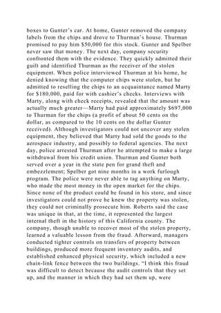 CASE STUDY CHIPPING AWAY AT HIGH-TECH THEFT 1 Nineteen-year-old L.docx