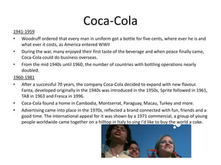 Case study coca cola | PPTX