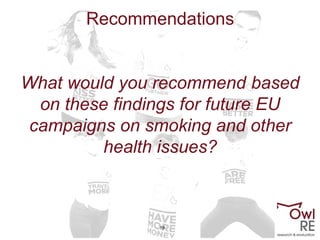 Case study on evaluating a smoking cessation campaign | PPT