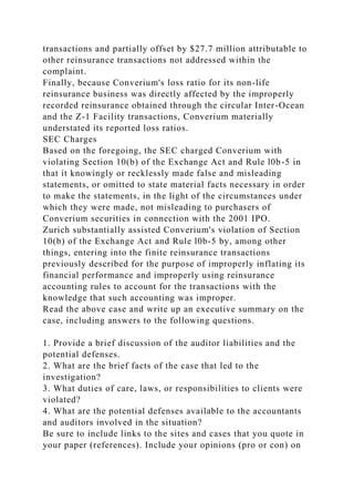 Case StudyComplete Case 6-10 SEC v. Zurich Financial Services.docx