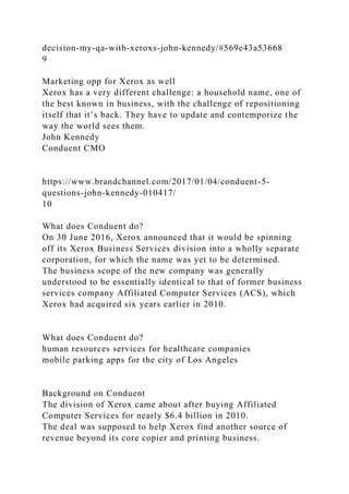 Case Study ConduentSpin-off Strategy and Best Practices.docx