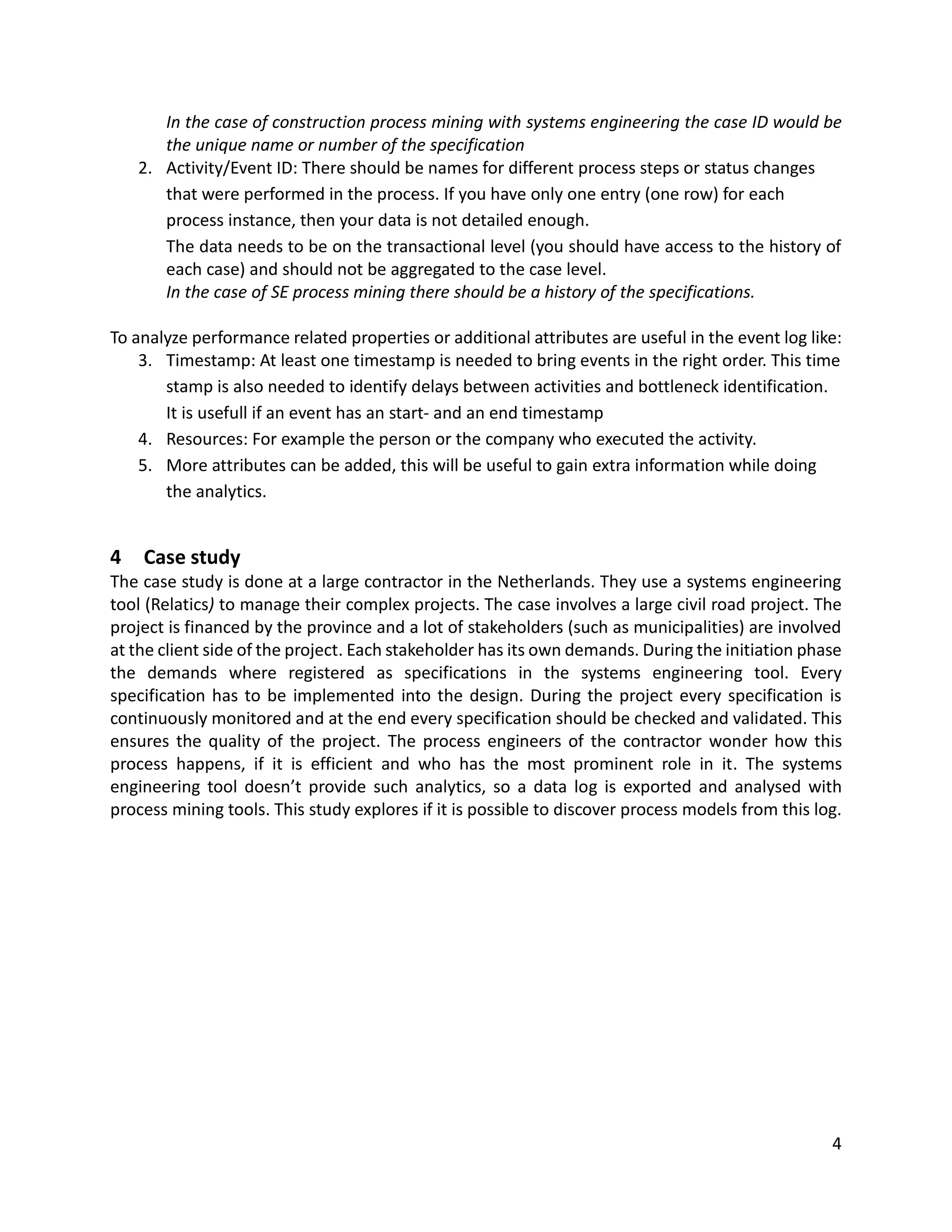 Case study construction design process mining | PDF
