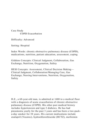 Case Study COPD ExacerbationDifficulty .docx