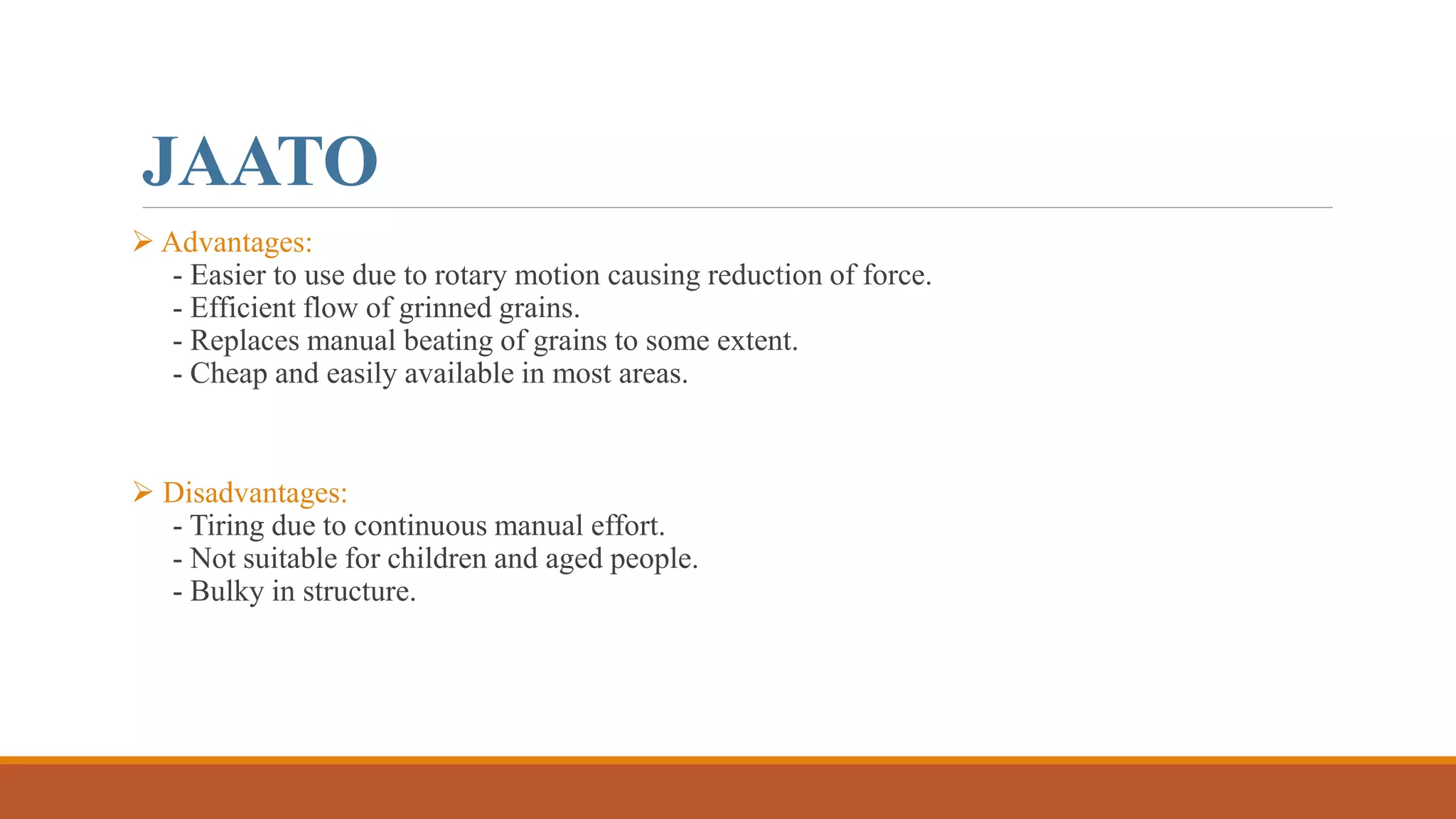Case Study on Traditional grinding technology (Jaato) | PPTX