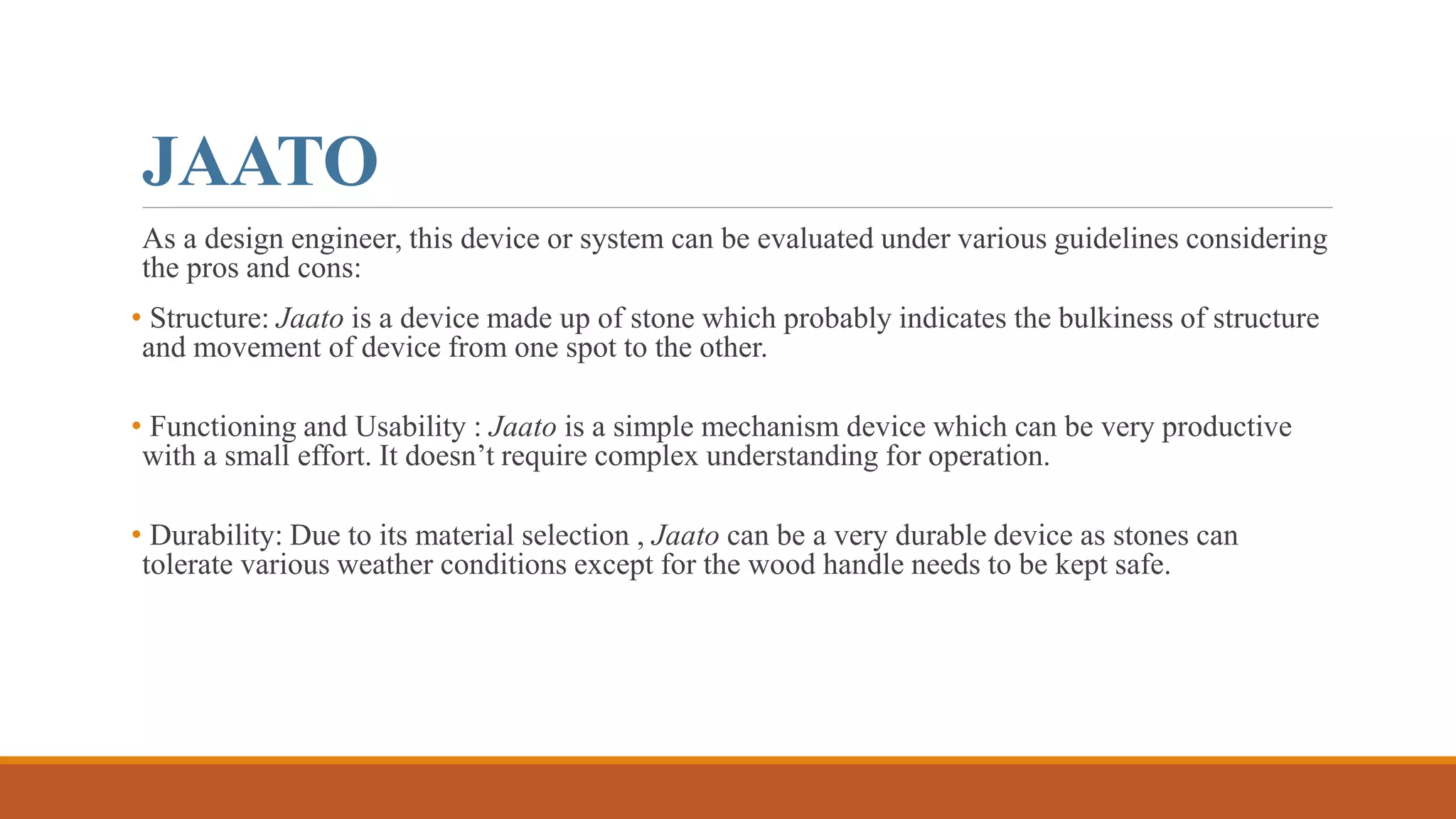 Case Study on Traditional grinding technology (Jaato) | PPTX