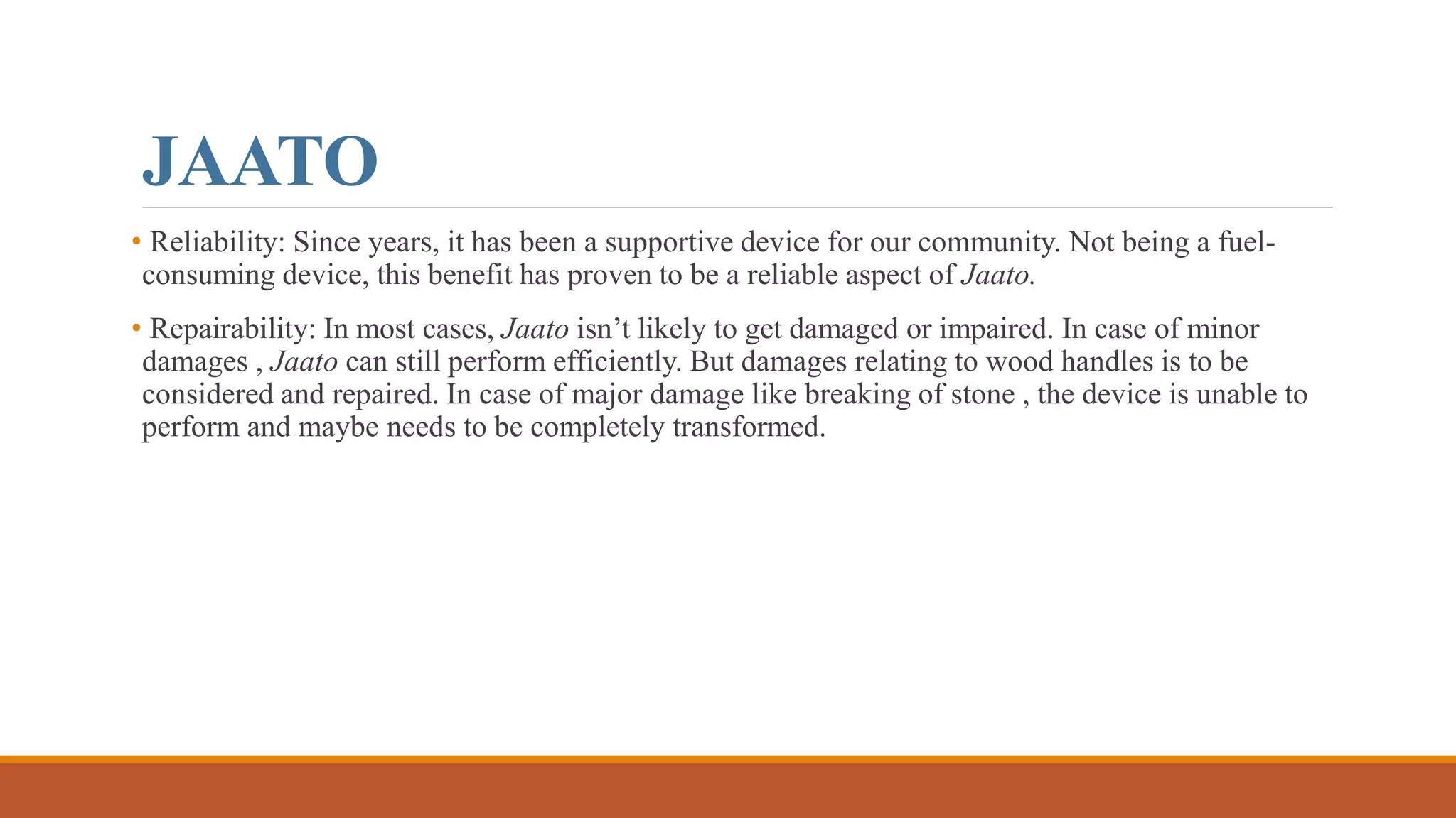 Case Study on Traditional grinding technology (Jaato) | PPTX