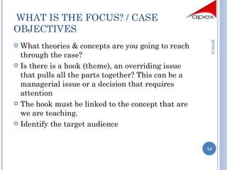 Case study development & teaching | PPT