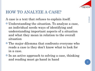 Case study development & teaching | PPT