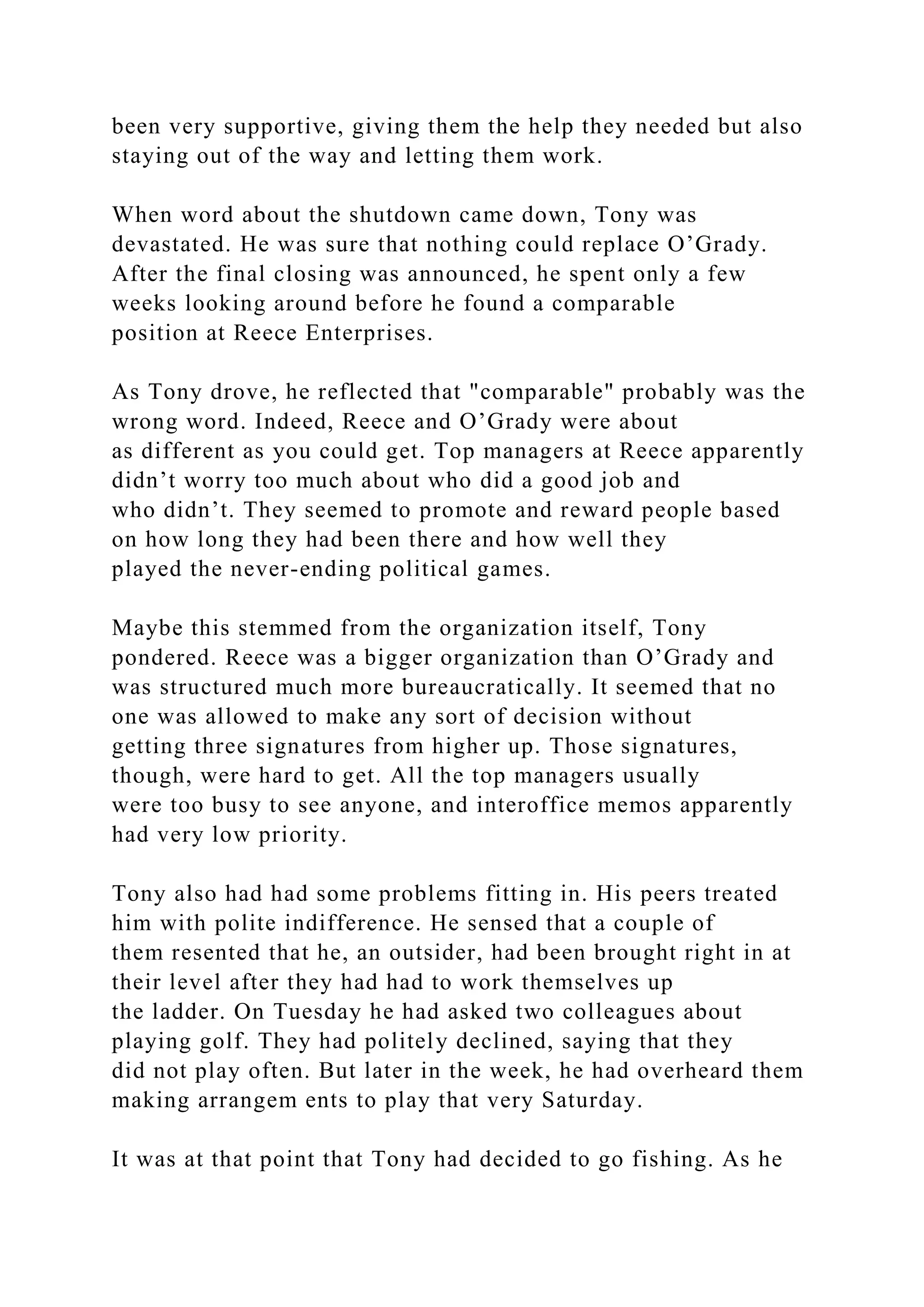 Case Study Difficult Transitions Tony Stark had just fi.docx