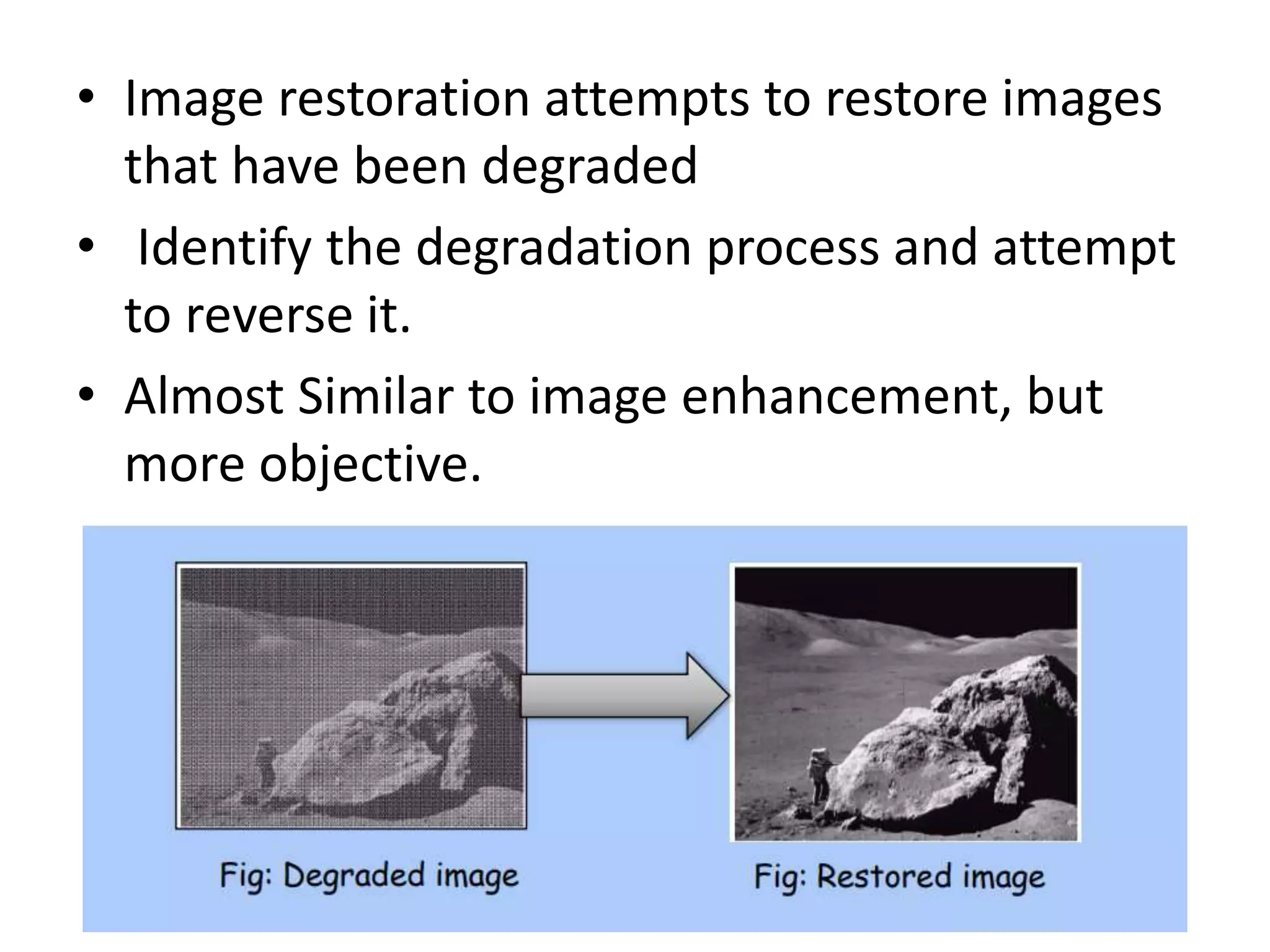 Image Restoration | PPTX