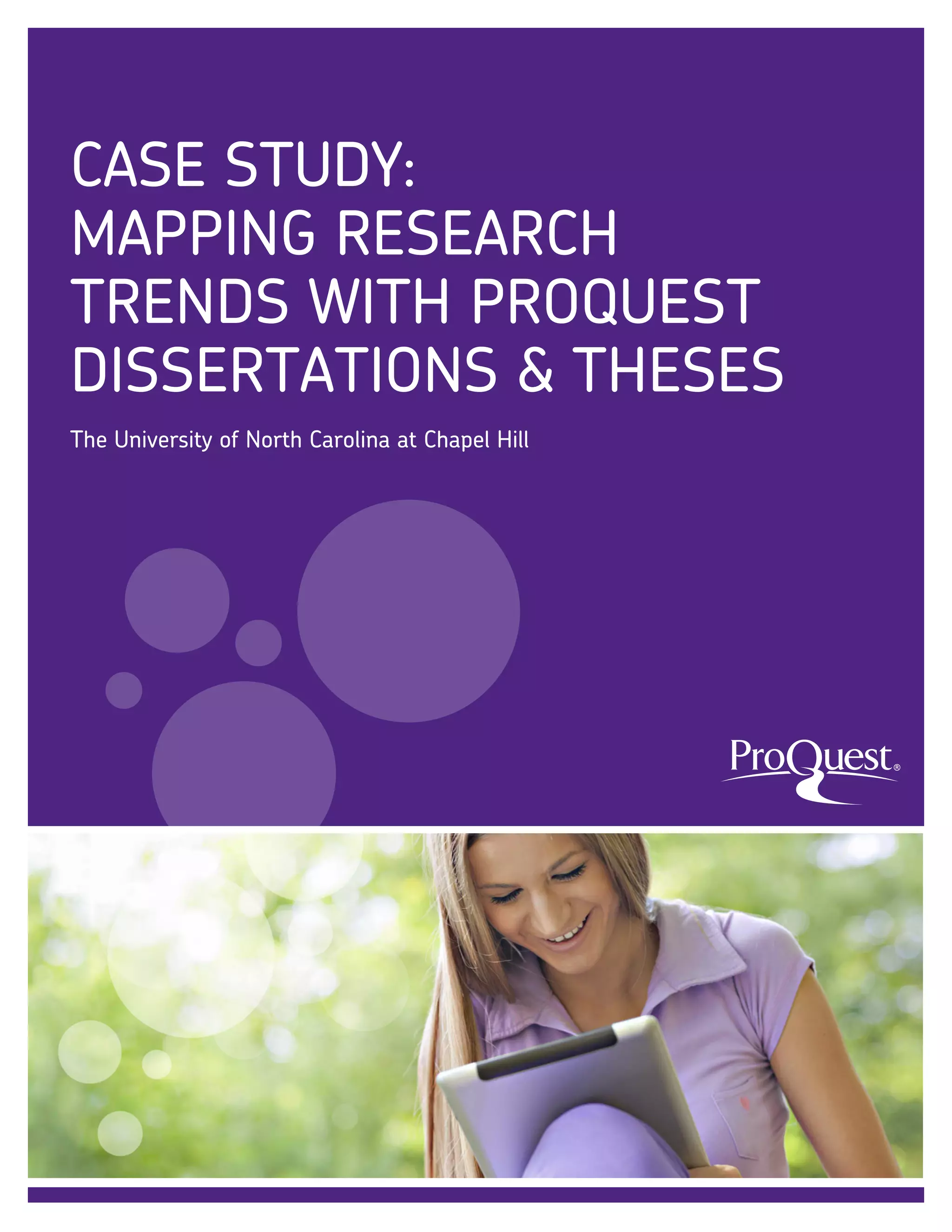 Case Study: Mapping Research Trends with ProQuest Dissertations & Theses | PDF
