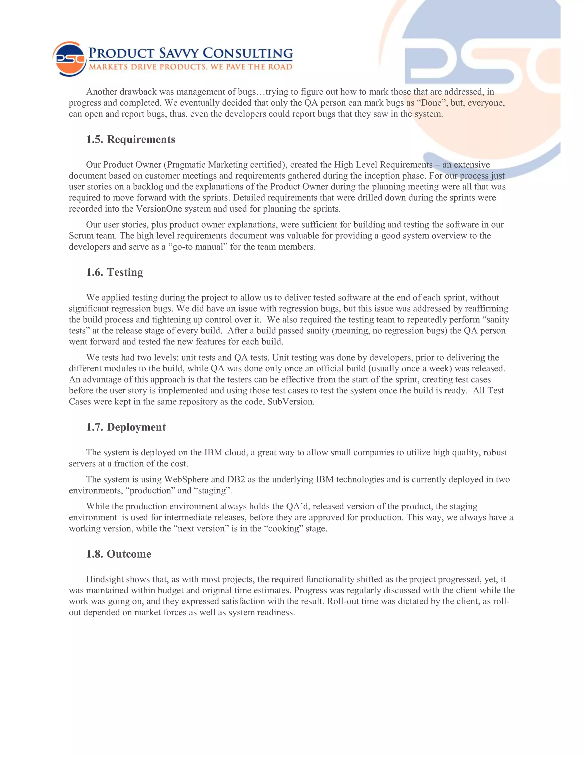 Case Study - Distributed Scrum Development V2 | PDF
