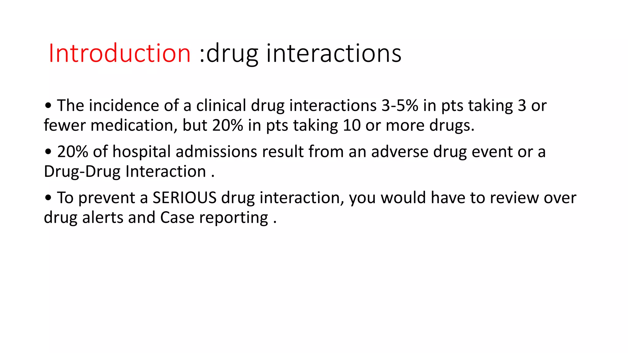CASE BASED DRUG INTERACTIONS | PPTX