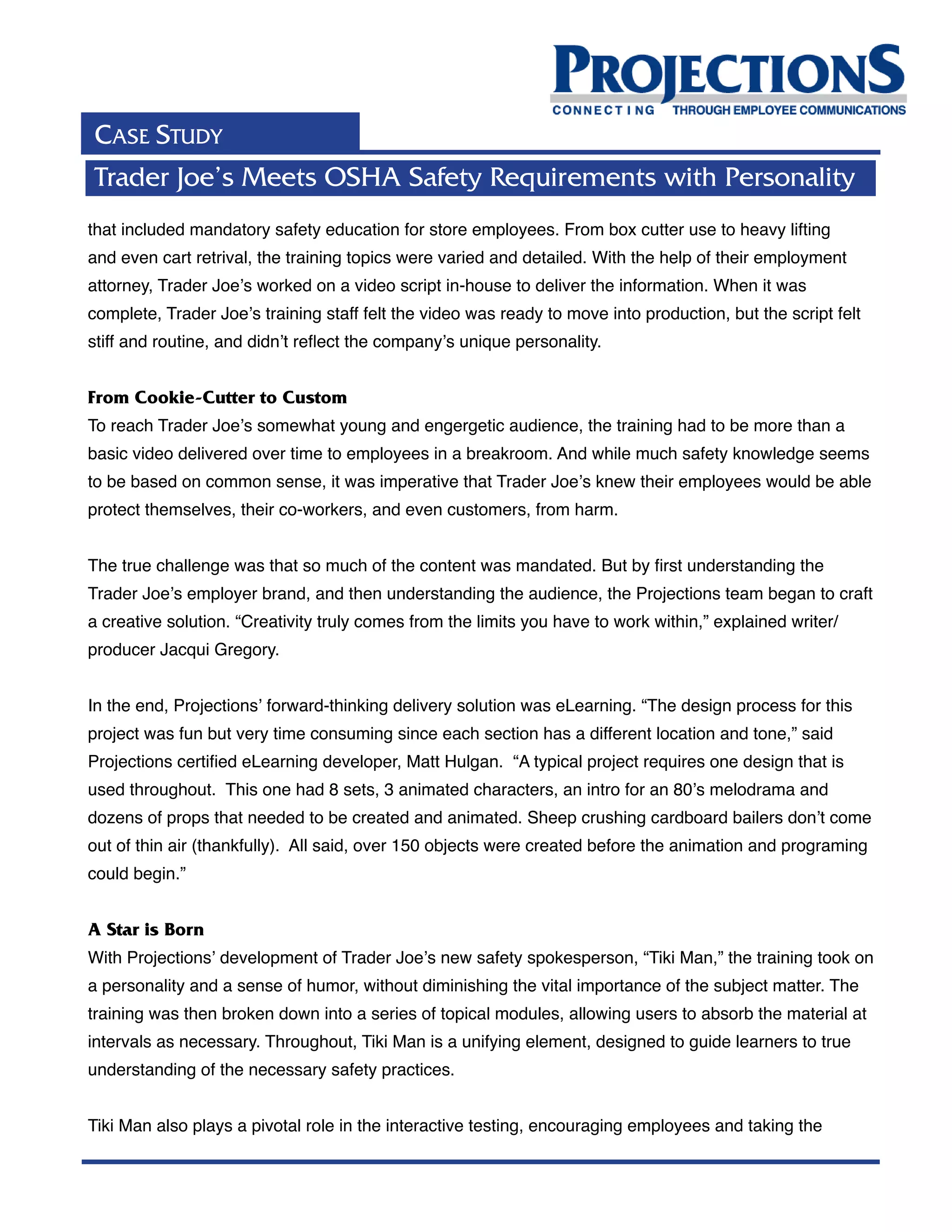 Case Study: Trader Joe’s Meets OSHA Safety Requirements with ...