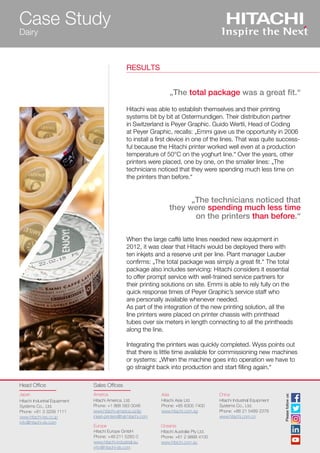 Hitachi coding solutions for the dairy industry-Case study with Emmi ...