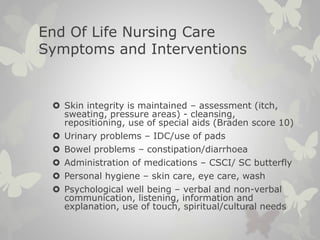 Case study end of life - compassionate care | PPTX
