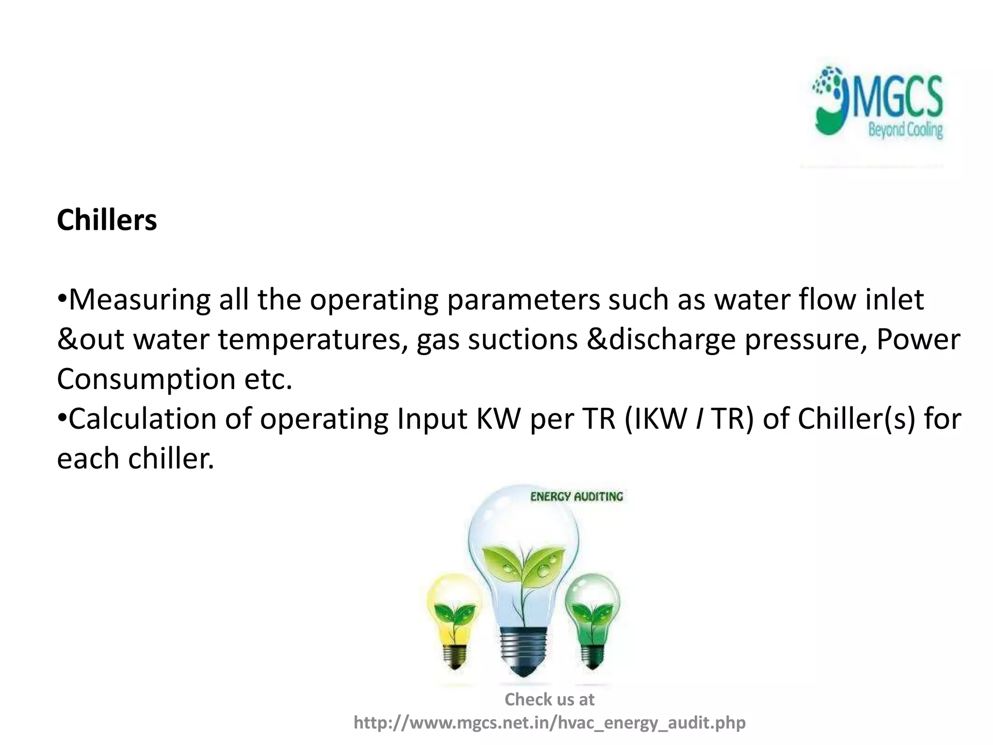 Case study Energy Audit for Chiller Plant | PPTX