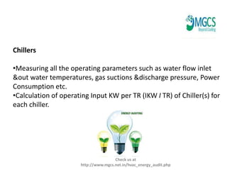 Case study Energy Audit for Chiller Plant | PPTX