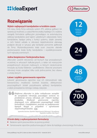 Case Study - eRecruiter w Idea Expert | PDF