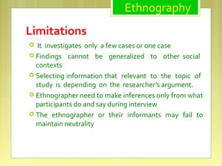 Case study and Ethnography | PPT