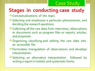 Case study and Ethnography | PPT